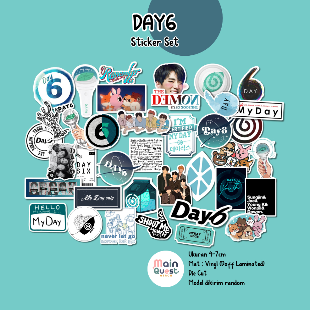 Jual Sticker Day6 | Sticker Aesthetic / Sticker Tumblr / Sticker Laptop ...