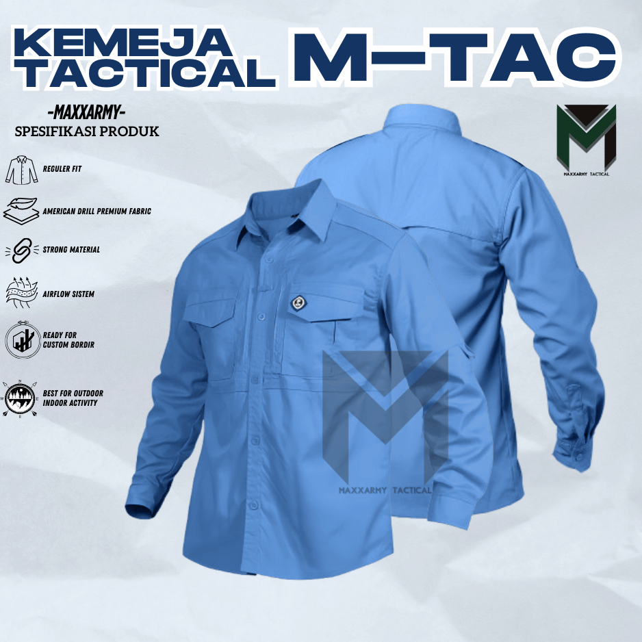Jual Kemeja Outdoor Tactical Lengan Panjang Pria Series MTAC American ...