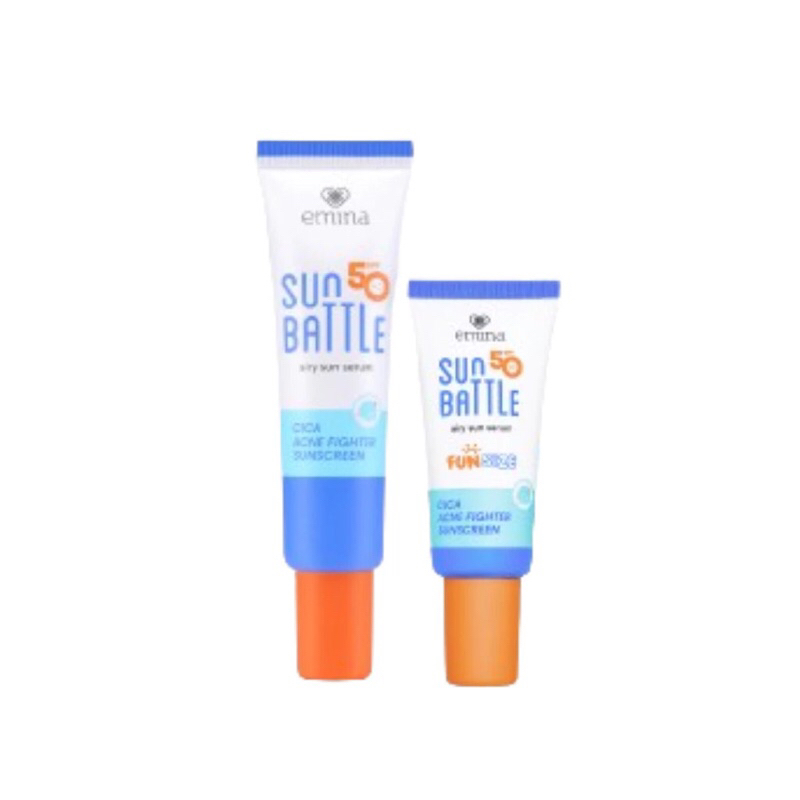 Jual Emina Sun Battle Spf 50 Pa++++ Cica Acne Fighter Sunscreen | 30ml ...