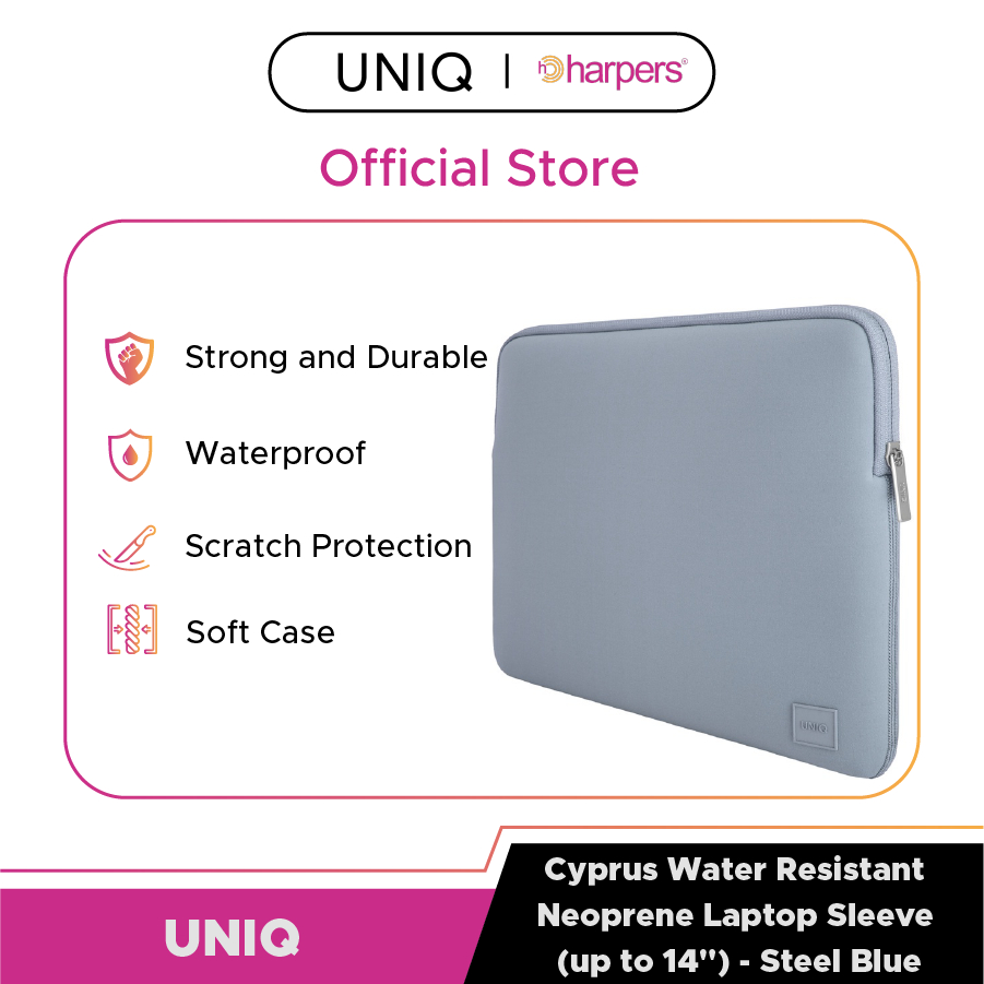 Jual UNIQ Cyprus Water Resistant Neoprene Laptop Sleeve (Up to 14 inch ...