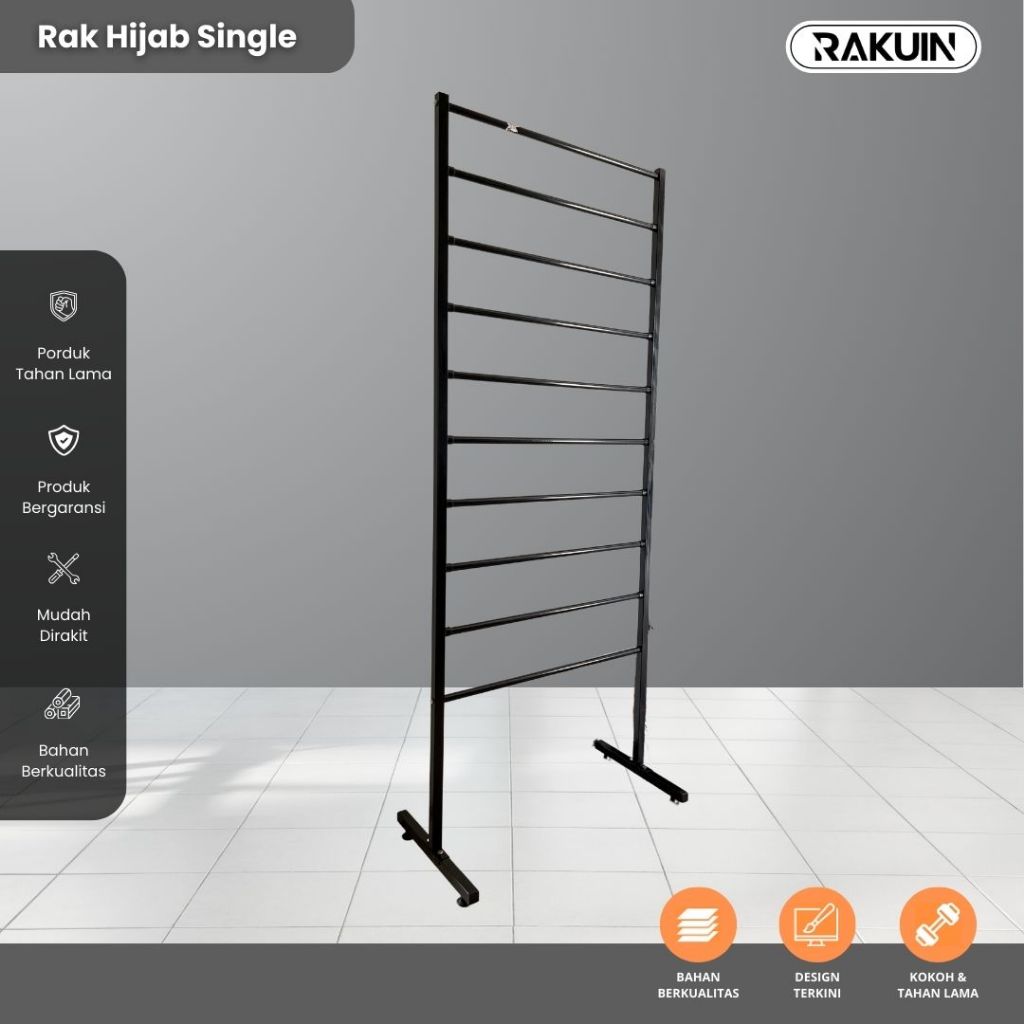 Jual RAK HIJAB SINGLE - RAK HIJAB BESI KOKOH & MINIMALIS/ RAK UNTUK ...