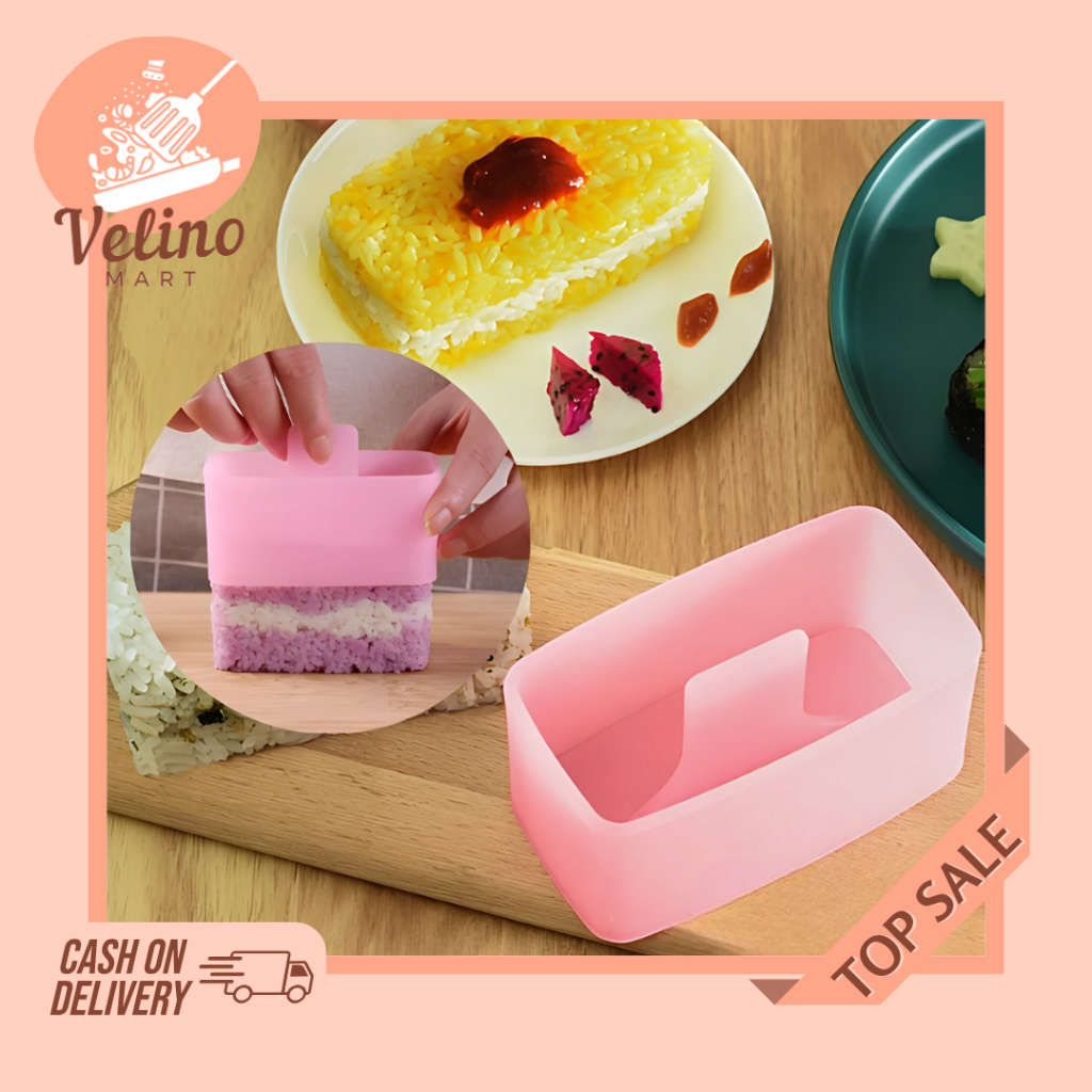 Jual Cetakan Sushi Pres / Cetakan Sushi Onigiri Anti Lengket / Rice ...