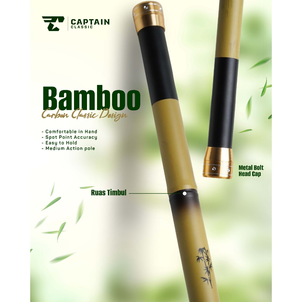 Jual Tegek Captain Tegek Carbon Captain BAMBOO, RUAS ULIR MOTIF BATIK 1 ...