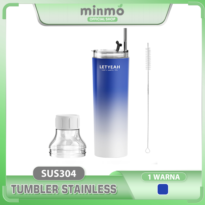 Jual minmo Termos tumbler 600ml Botol Minum stainless steel SUS304 Dua ...