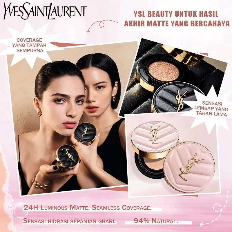 Jual YSL Cushion New Touch Eclat Glow Pact Cushion LE Cushion Encre De ...
