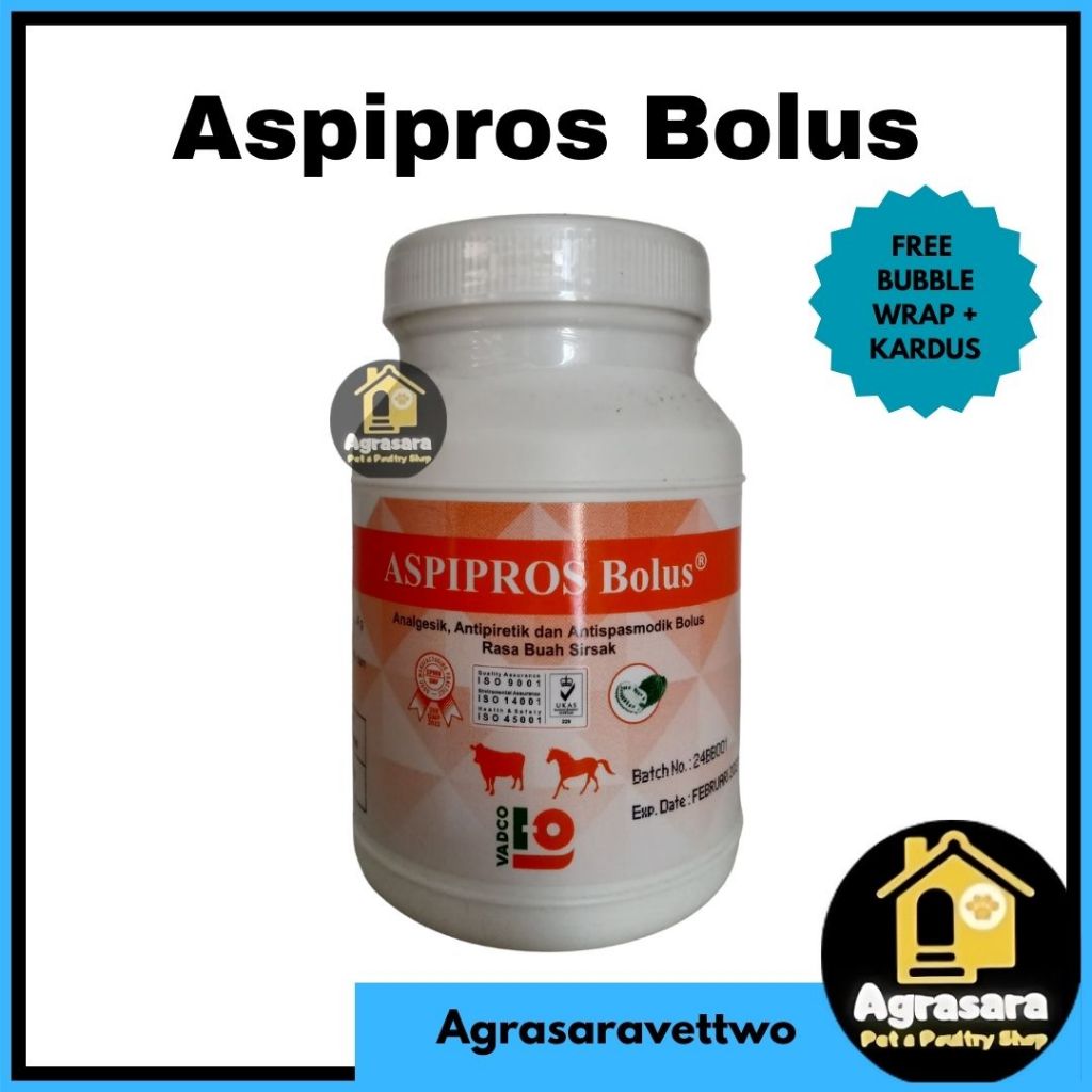 Jual Aspipros Bolus 1 TABLET- Obat Analgesik Dan Antipiretik Bentuk ...