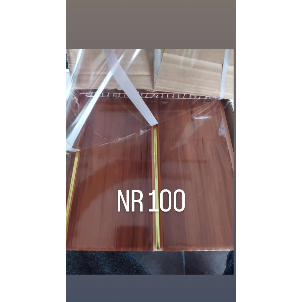 Jual PLAFON PVC NR 100 NAT GOLD GLOSS MOTIF KAYU TDP | Shopee Indonesia
