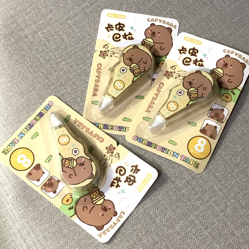 Jual Capybara Correction Tape | Penghapus Pena Tip-ex Kertas Mini 7030 | Shopee Indonesia