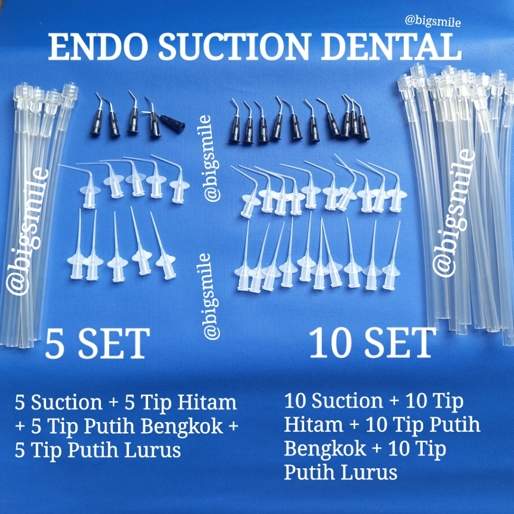 Jual ENDO SUCTION Dental SUCTION ENDO Dental Endo Aspirator 10 SET | 5 ...