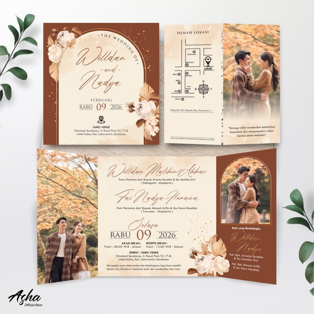 Jual UNDANGAN PERNIKAHAN CUSTOM DELUXE MEWAH FULL COLOUR - CETAK ...