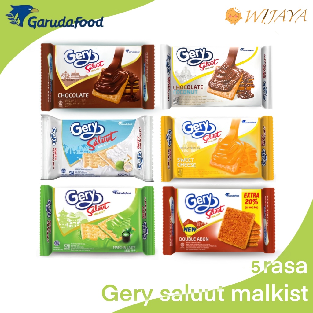 Jual Gery Saluut Malkist Chocolate Coklat | Sweet Cheese Keju | Abon ...