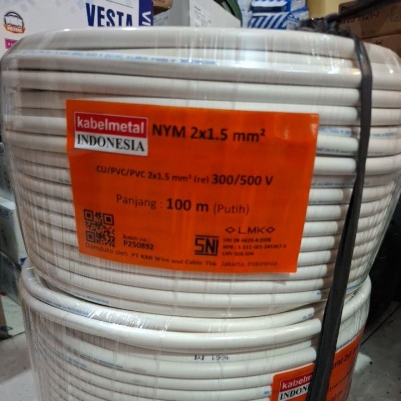 Jual Kabel metal indonesia NYM 2x1,5 Per meter | Shopee Indonesia