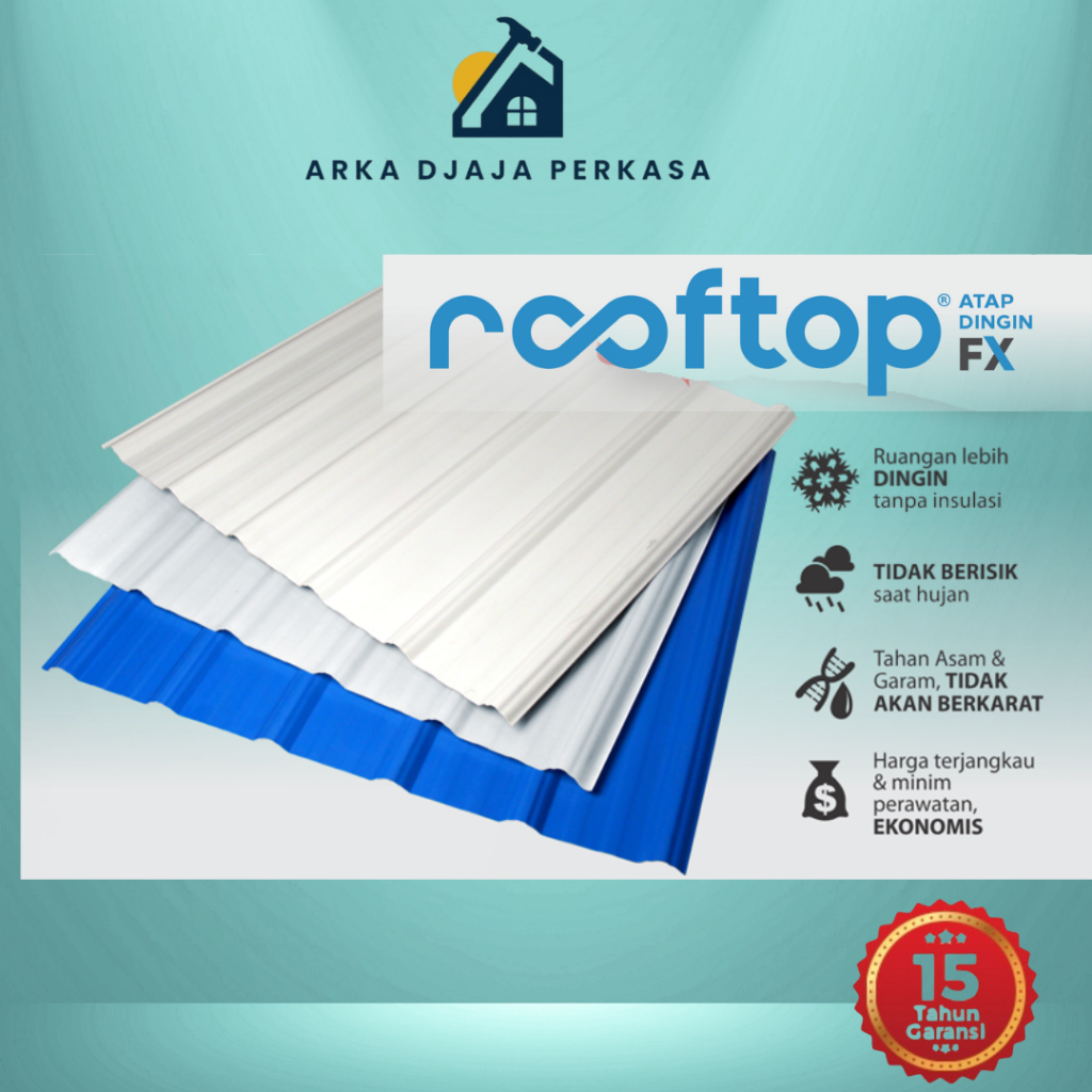 Jual Atap Dingin Rooftop FX uPVC Single Layer | Shopee Indonesia