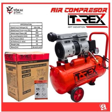 Jual T-REX Kompresor 24L 2HP Mesin Kompresor Listrik Kompresor Angin ...