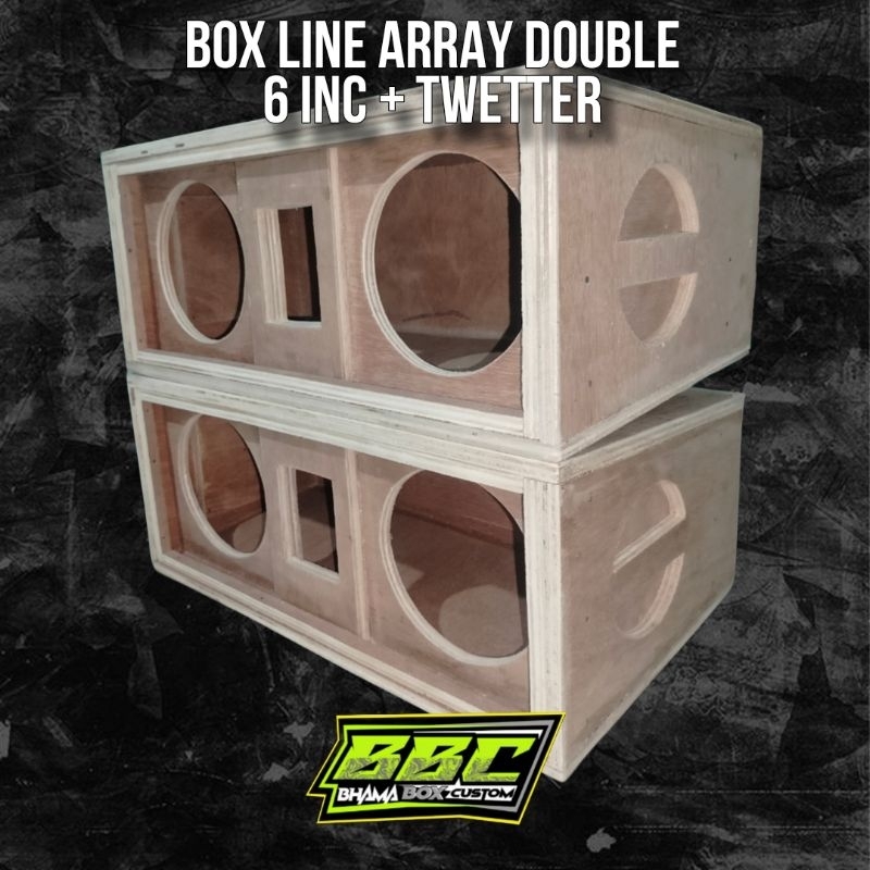 Jual Box Line Array 6 Inc Double 6 + tweter tebal 12 mili | Shopee ...