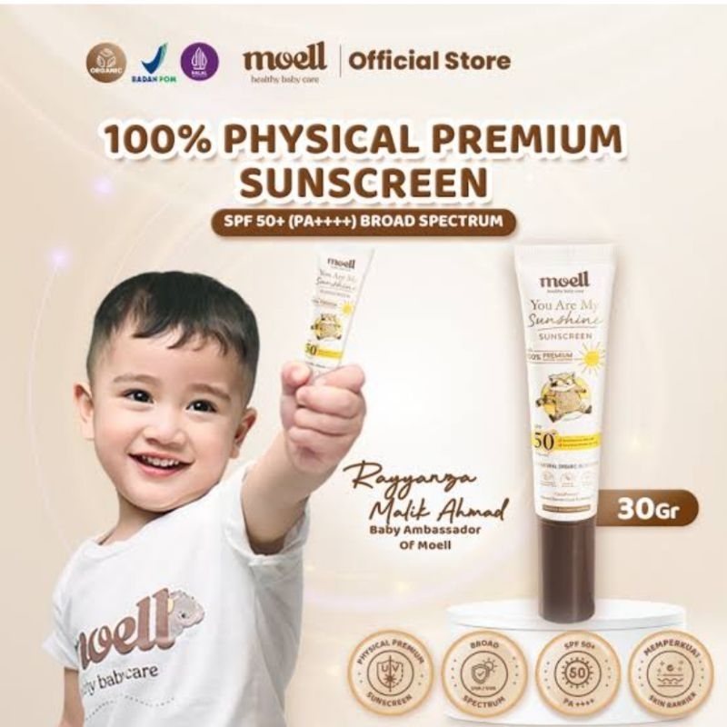 Jual Moel Healthy Baby Care You Are My Sunshine Sunscreen SPF 50 PA ...