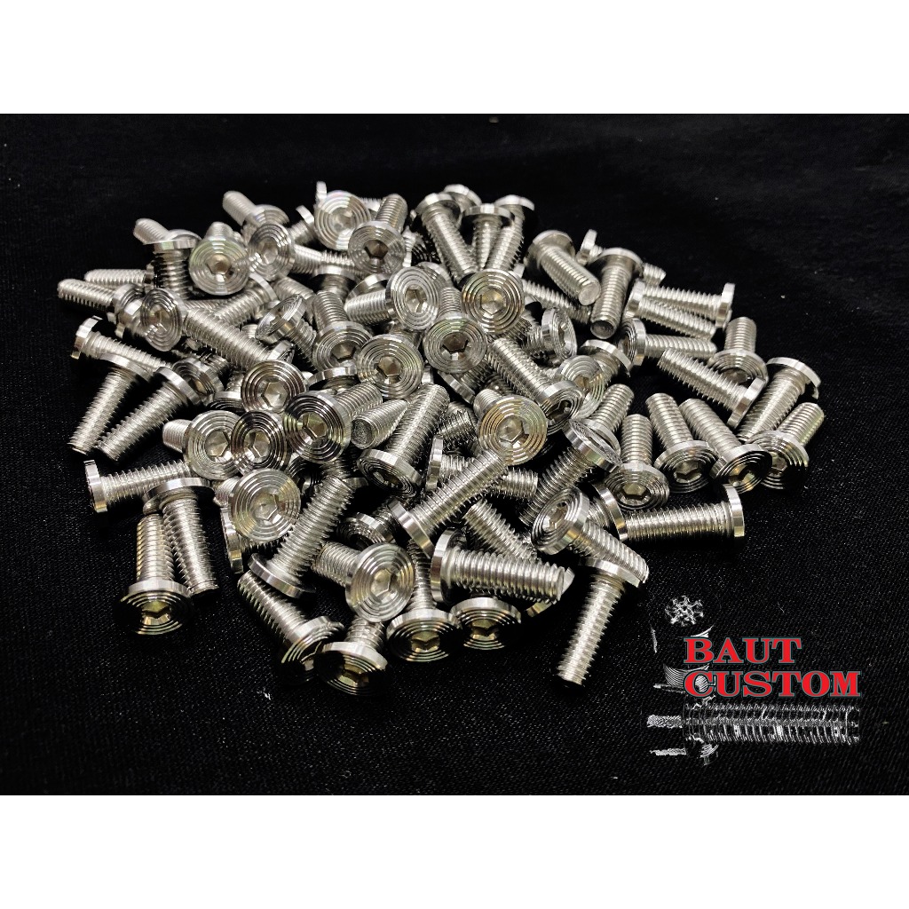 Jual Baut M5 Baut Drat 8 Stainless Slim , Baut Custom Datar Spiral Baut ...