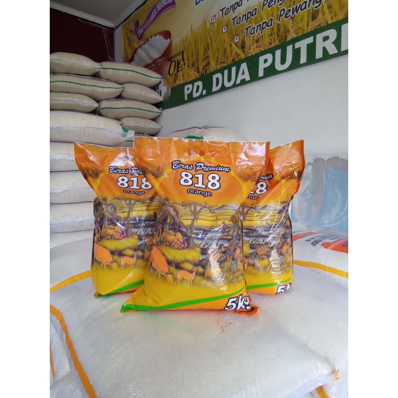 Jual BERAS | BERAS KEMASAN 818 - 5 KG | Shopee Indonesia