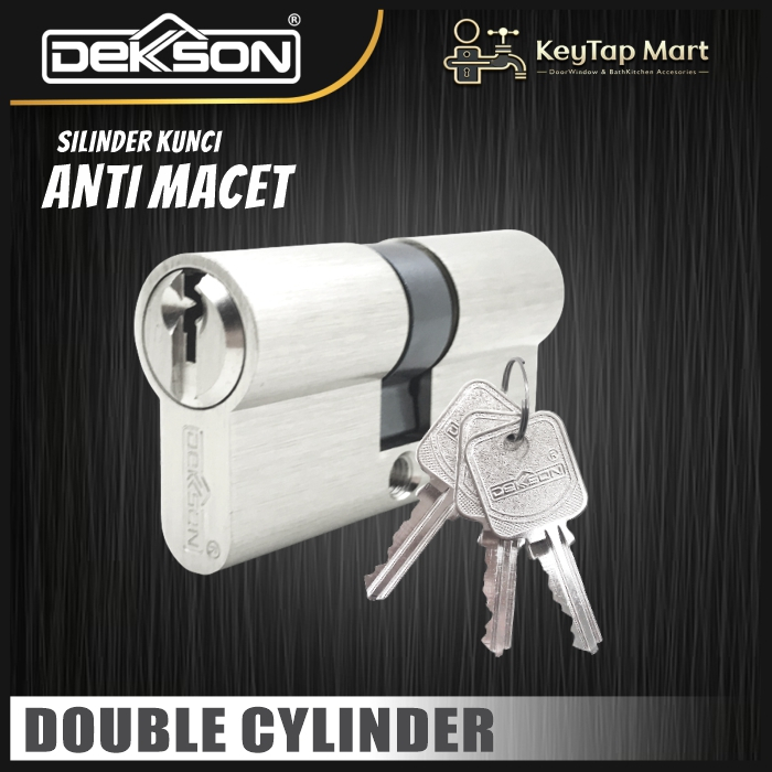 Jual Double Cylinder Kunci Dekson Dekkson CYL DC DL 60MM SN Silinder Kunci Pintu Standart ...