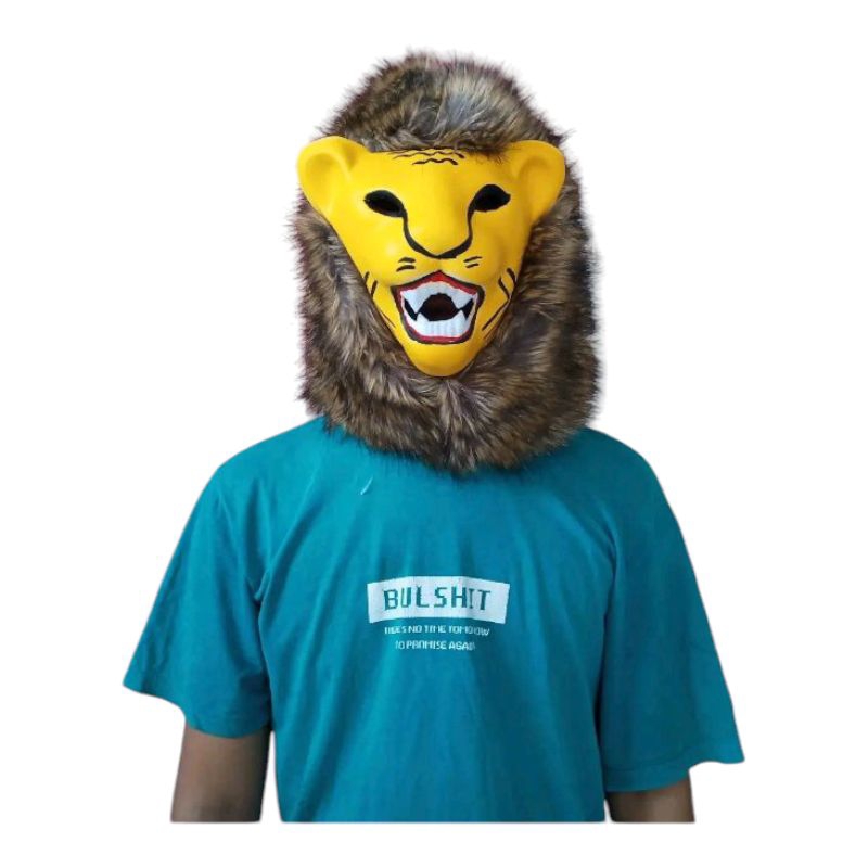 Jual topeng macan bulu halus bagus all size beli X5 gratis 1 jadi 6 ...