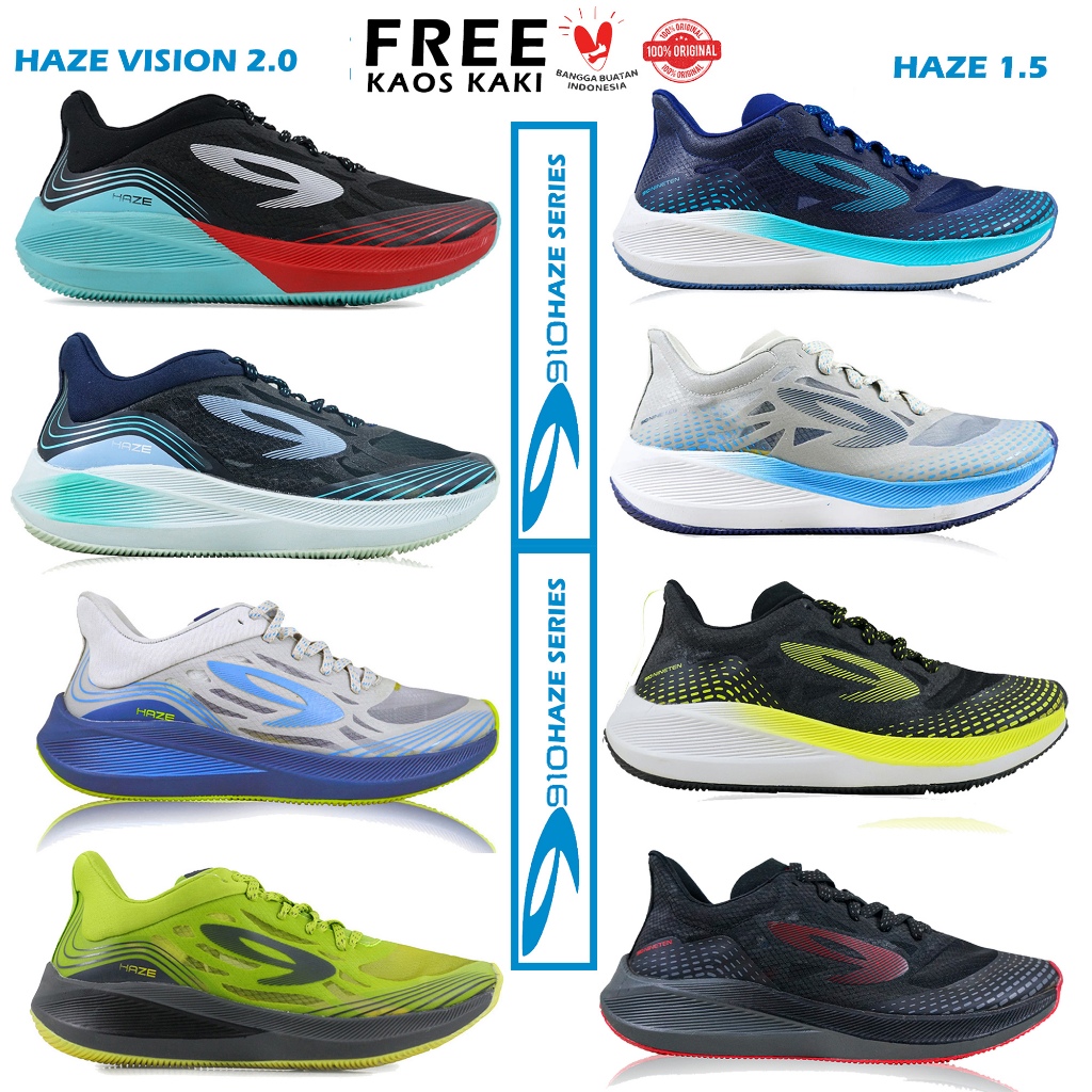 Jual Sepatu Lari 910 Nineten Haze Haze 1.5 Haze Vision 1 Haze Tempo ...