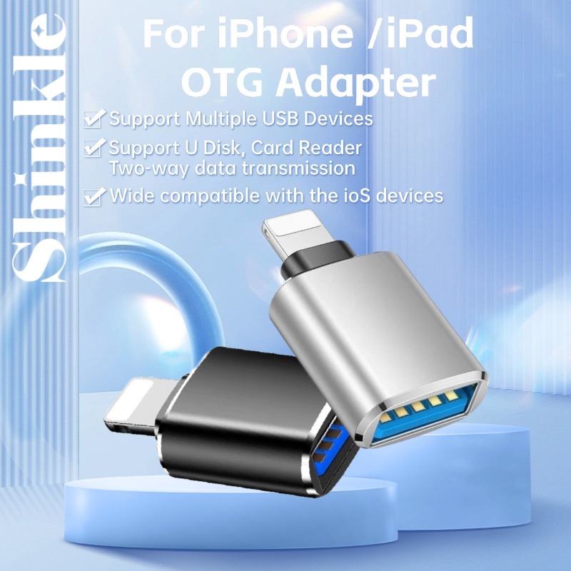 Jual Shinkle【COD】OTG iPhone Lightning To USB 3.0 Converter Adapter/ OTG ...