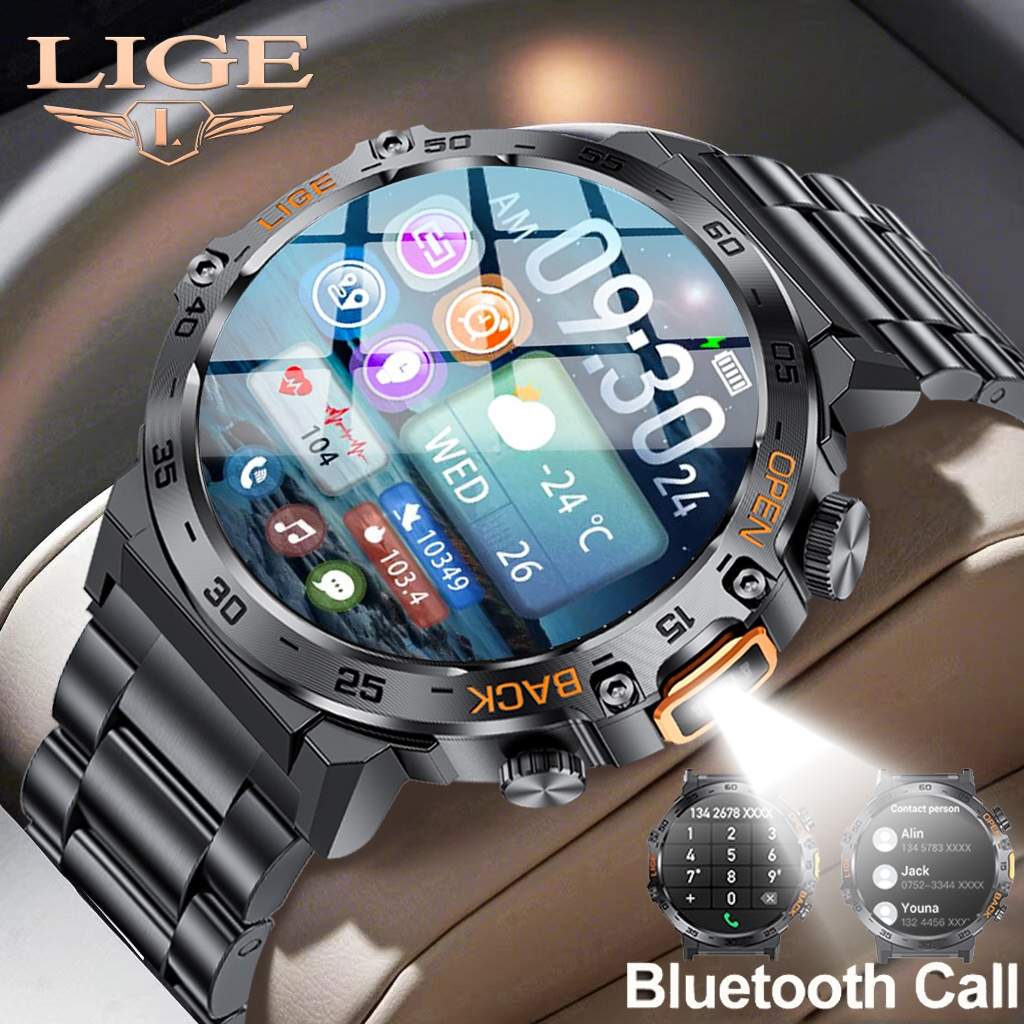 Jual LIGE Jam Tangan Pintar Asli Dengan Senter LED Sentuhan Penuh ...