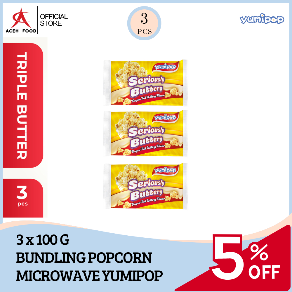 Jual Bundling Yumipop Popcorn - Paket Triple Butter - Snack Cemilan ...