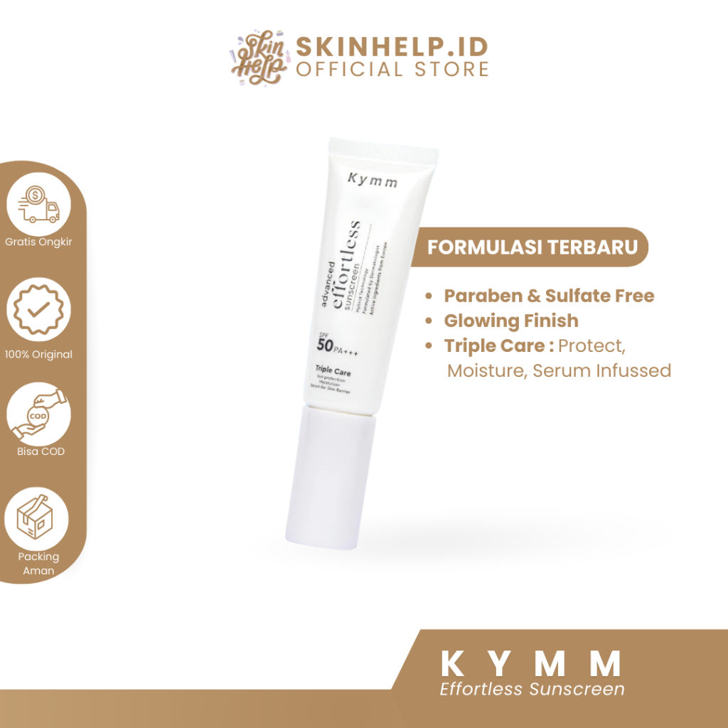 Jual (READY STOCK) EFFORTLESS SUNSCREEN SPF 50 BY KYMMSKIN TONE UP ...