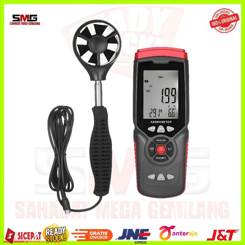 Jual Anemometer Data Logger Wind CFM CMM Benetech GT-8907 Air Flow GT8907 | Shopee Indonesia