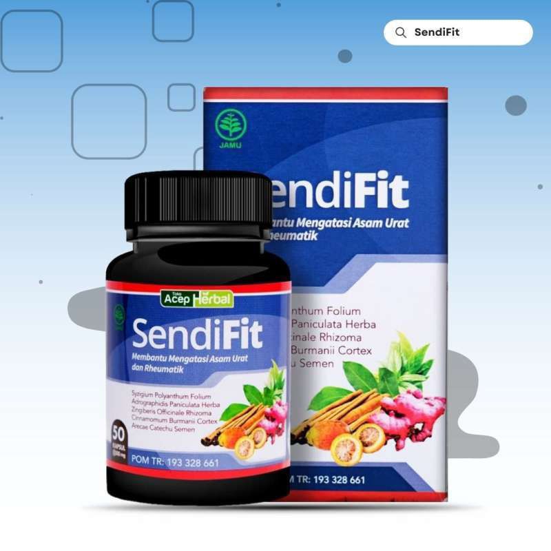 Jual Sendifit obat asam urat rematik nyeri sendi tulang lutut syaraf ...
