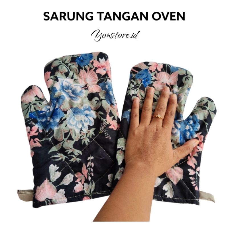 Jual Sarung Tangan Oven 1 pasang tahan panas sarung tangan masak alas ...