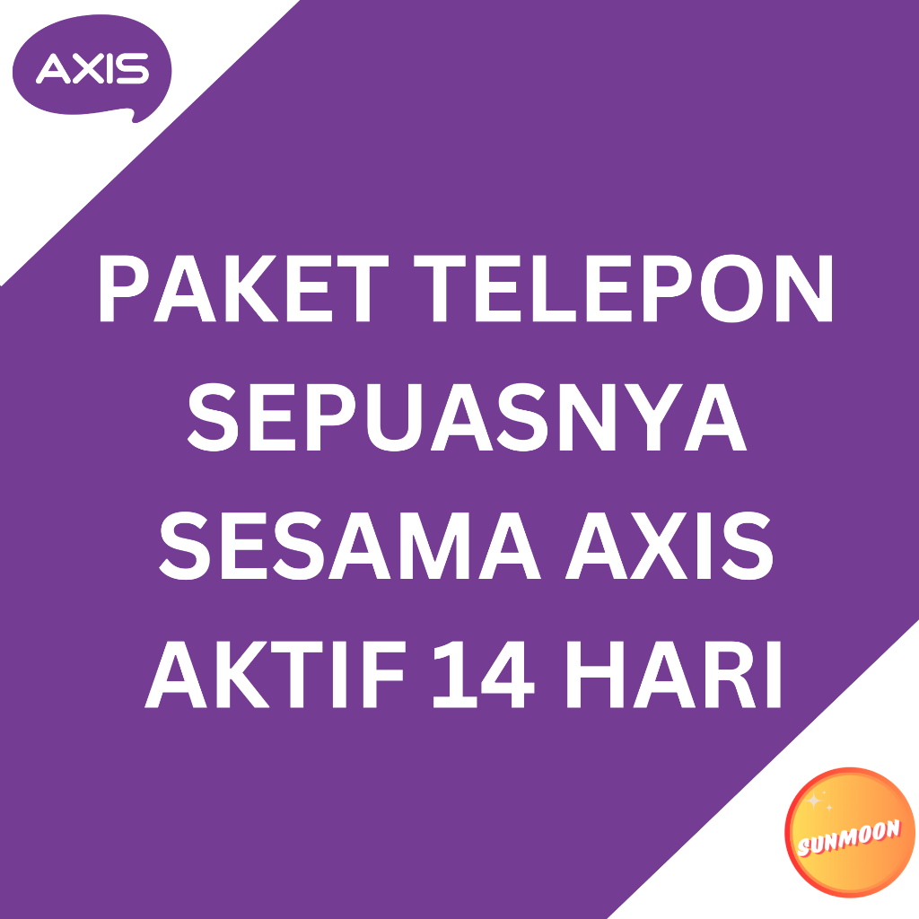 Jual Paket Telepon Sesama AXIS Sepuasnya 14 Hari | Shopee Indonesia
