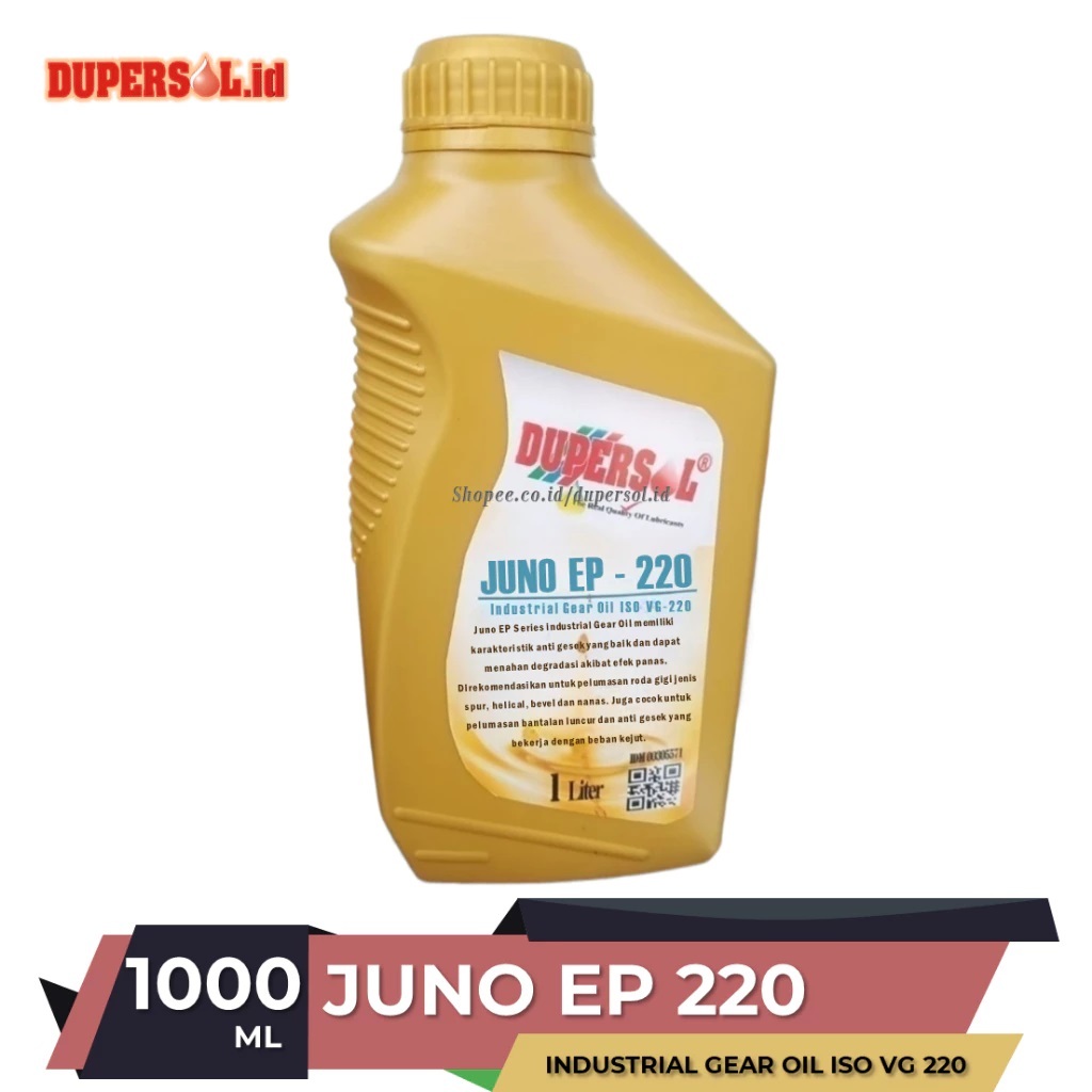 Jual DUPERSOL JUNO EP 220 / Oli Gear ISO VG 220, Oli Gearbox sae 220 ...