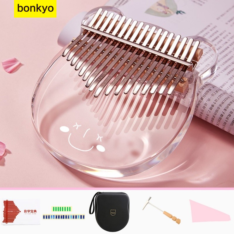 Jual Bonkyo kalimba 17 keys/21 keys Acrylic Thumb Piano Kecapi jari ...