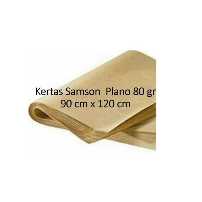 Jual Kertas Samson Plano / Kertas Kraft / Sampul Coklat | Shopee Indonesia