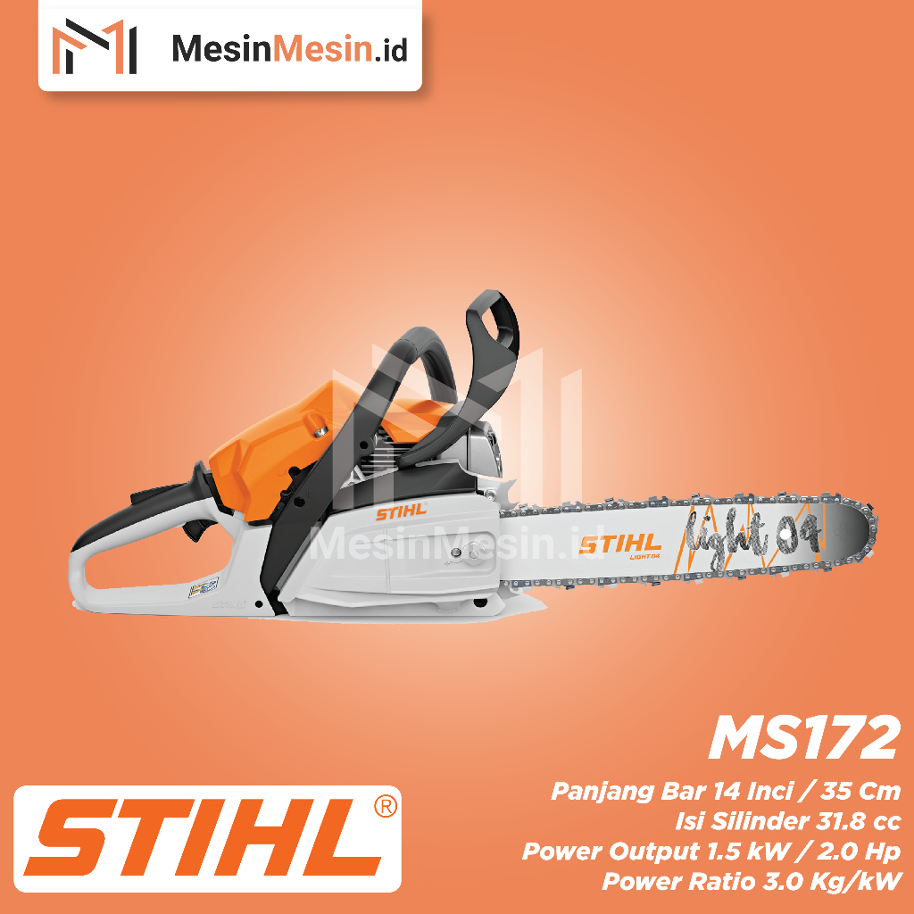 Jual Chainsaw / Gergaji Kayu Stihl MS 172 14 Inci | Shopee Indonesia