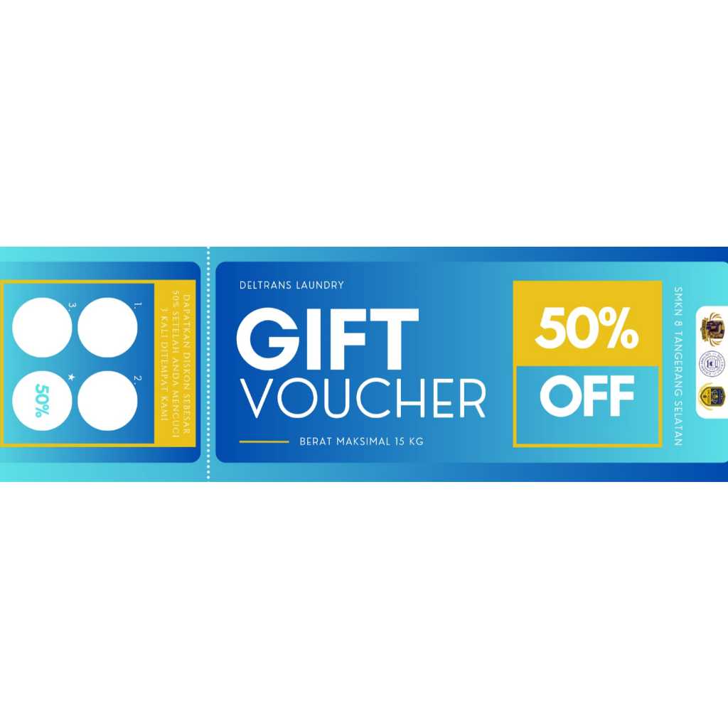 Jual Cetak Voucher Custom 70 PCS | Shopee Indonesia