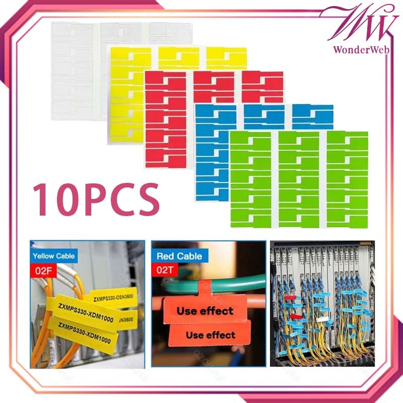 Jual 10lembar Stiker Label Kabel Jaringan 300pcs Cable Tag Sticker Anti ...