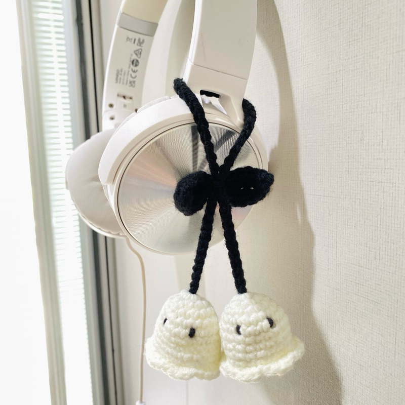 Jual [Crochetzy] Ghost Headphone Charm Crochet Aksesoris Hiasan ...