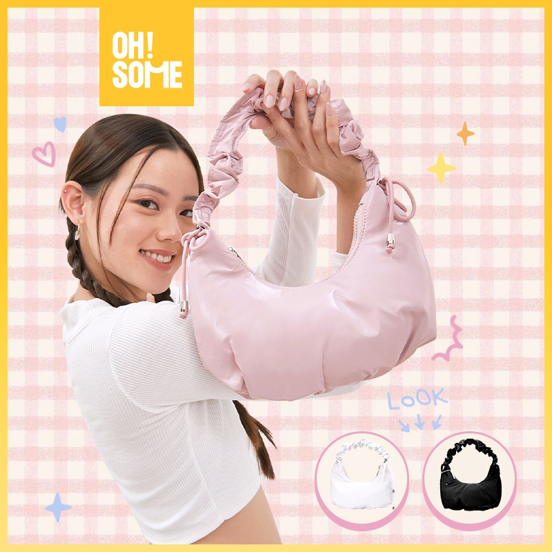 Jual OHSOME Nomie Nomie Tas Bahu Glitter Awan Putih/Pink/Hitam | Shopee ...