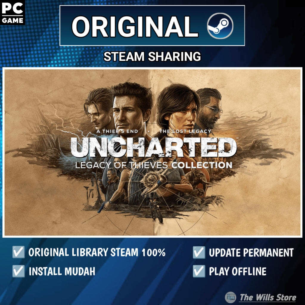 Jual UNCHARTED Legacy of Thieves Collection GAME PC ORIGINAL STEAM ...