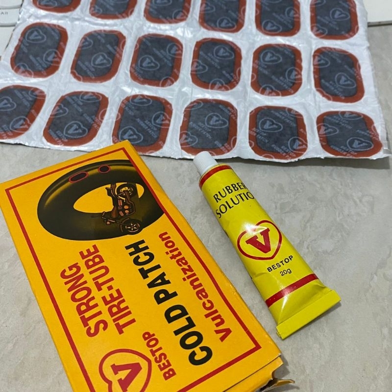 Jual Tambal Ban Cold Patch Lem tip top Strong Tire - Tube 48pcs dan ...