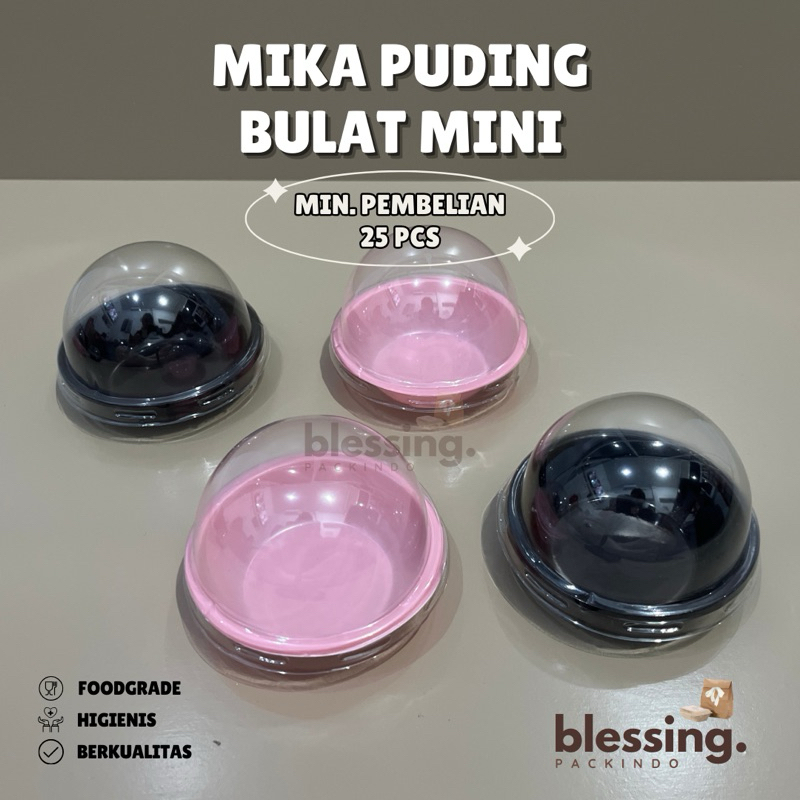Jual Mika Puding Bulat / Mika Puding Mini / Egg Yolk Puff Bulat / Mika Mooncake Mooncrispy ...