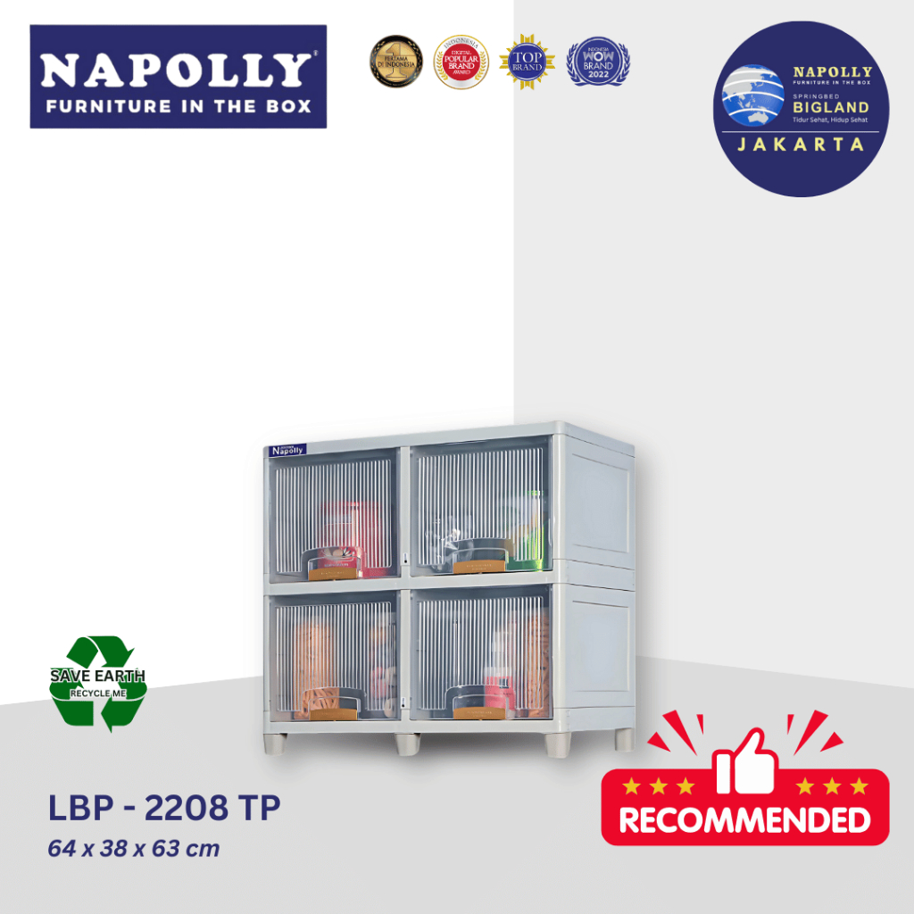 Jual Napolly Locker Box 2 Susun 2 Tower - LBP-2208 | Shopee Indonesia
