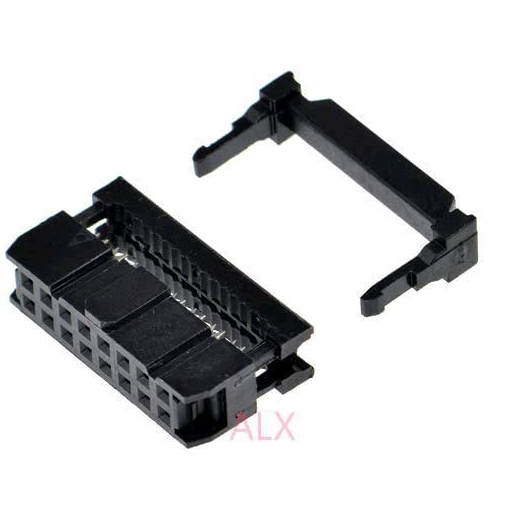 Jual 90° FC-16P 2.54mm 0.1" right angle IDC 2x8 16P 16pin box header ...