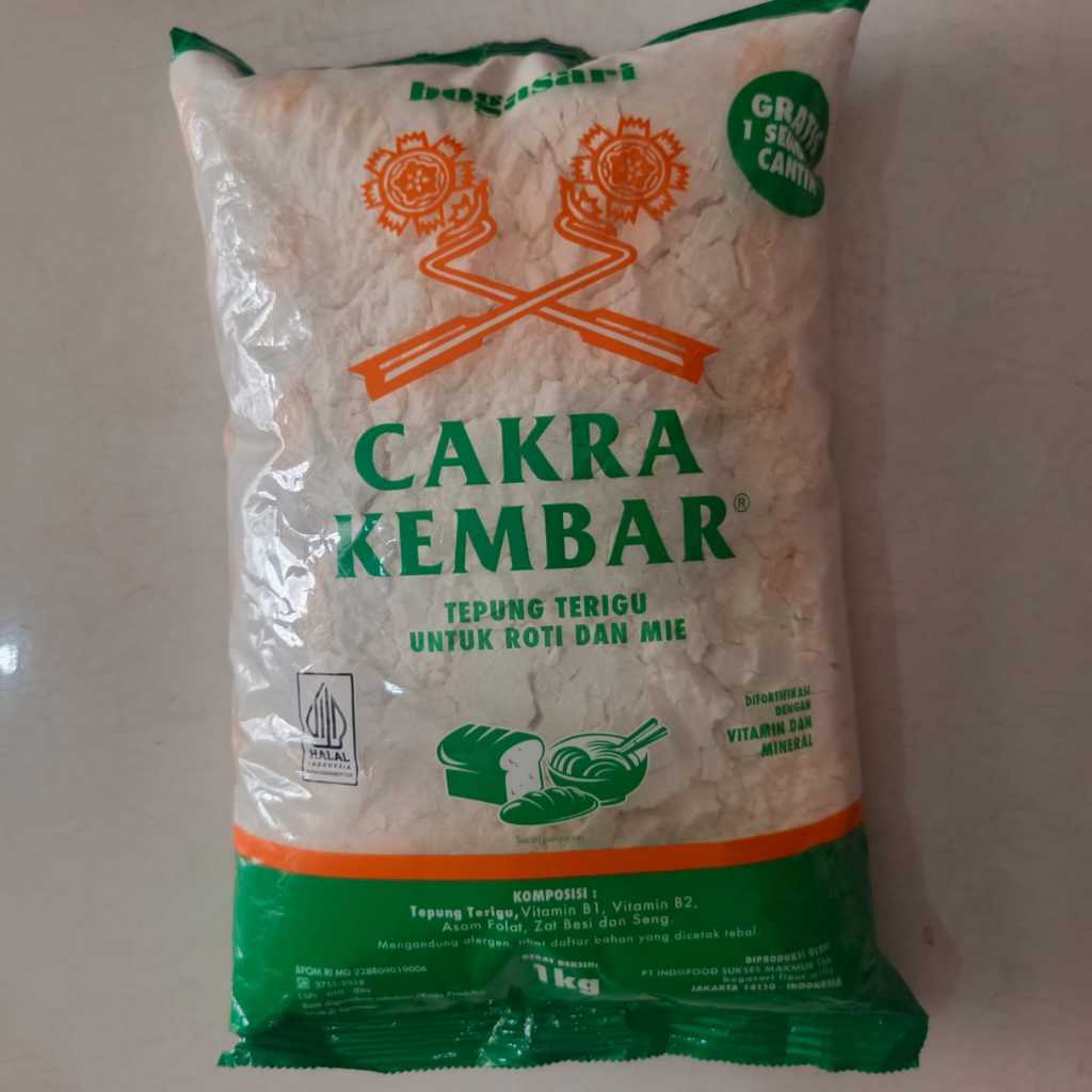 Jual Tepung Terigu Cakra Kembar 1 Kg | Shopee Indonesia