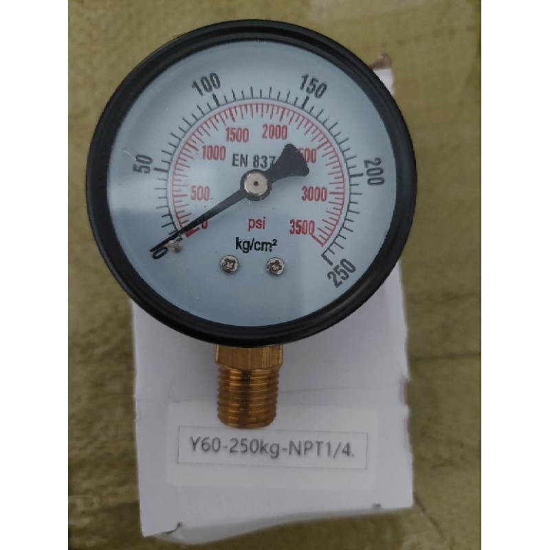 Jual pressure gauge manometer angin air udara 250kg 2.5" | Shopee Indonesia