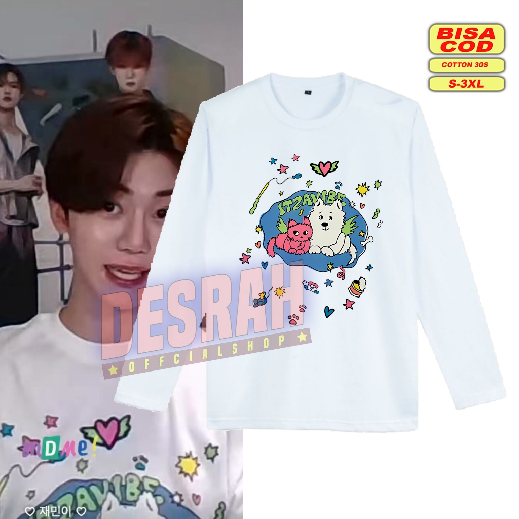 Jual kaos korean kpop JAEMIN nct dream CAT DOG full warna cartoon ...