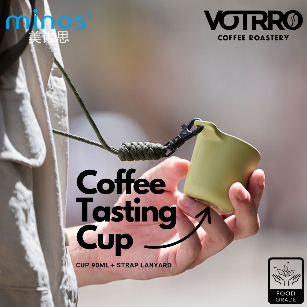 Jual Gelas Cupping Coffee Tasting Cup - 90ml Cup + Strap Lanyard by ...